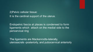 supports of uterus, prolapse class1.pptx