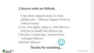 Alfresco Support tools | PPTX