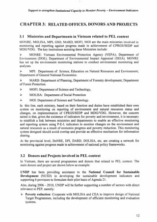 Support to strengthen institutional capacity to monitor poverty ...