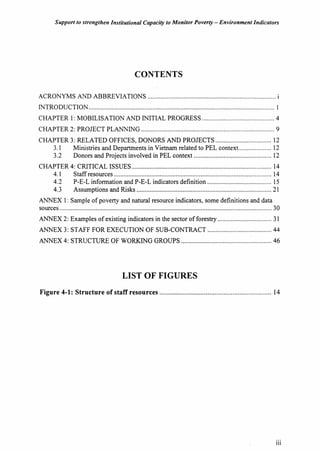 Support to strengthen institutional capacity to monitor poverty ...