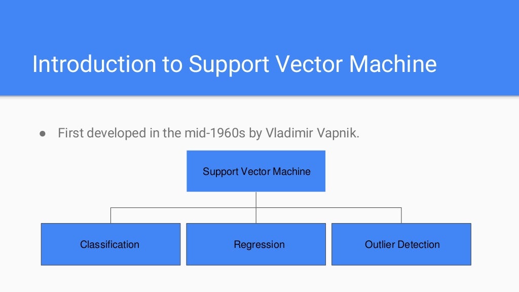 Support vector machine