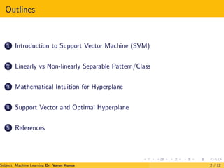 Support vector machine (Machine Learning) | PDF