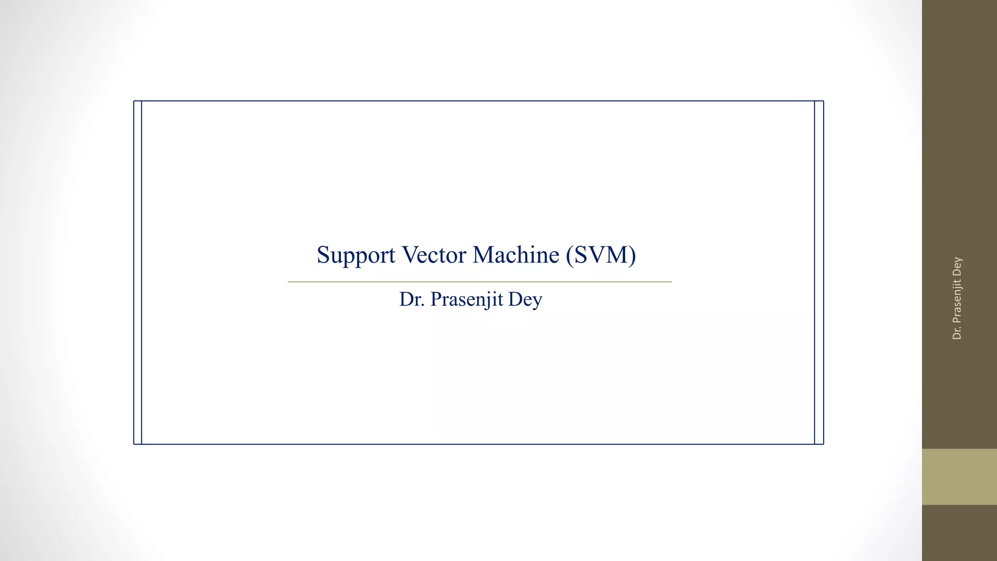Support vector machine | PPT