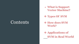 Support vector machine | PPTX