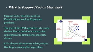 Support vector machine | PPTX