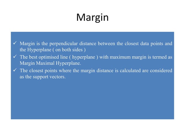 Support Vector Machine Learning Pptx
