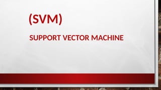 support vector machines ML Algorithmnppt.pptx