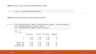Support vector machines (svm) | PPTX