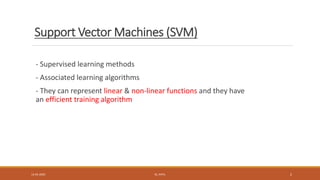 Support vector machines (svm) | PPTX