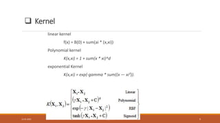 Support vector machines (svm) | PPTX