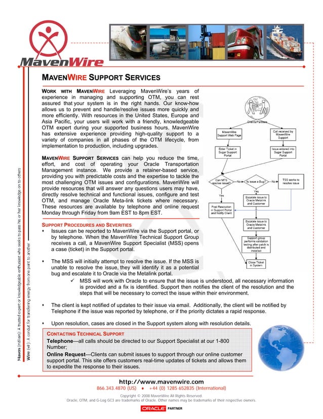 MavenWire OTM / GTM Support Whitepaper | PDF