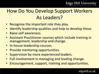 Support Workers As Leaders | PPTX