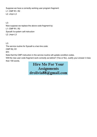 Suppose we have a correctly working user program fragment L.pdf
