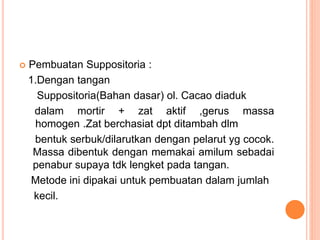 Suppositoria | PPTX