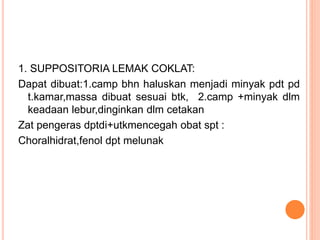 Suppositoria | PPTX
