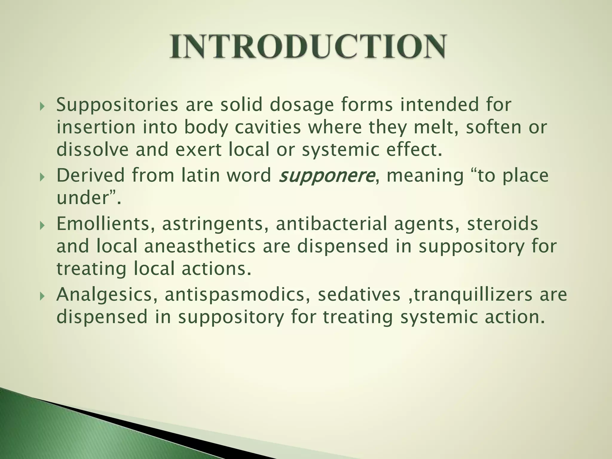 Suppositories | PPTX