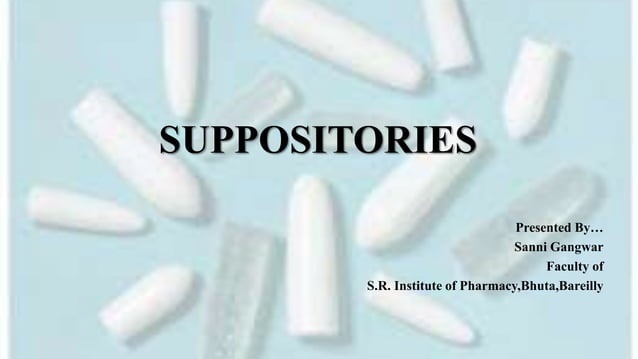 Suppositories | PPT