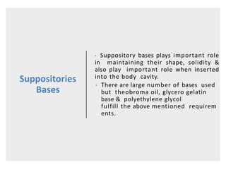 Suppositories | PPTX
