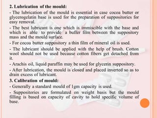 Suppositories and pessaries by Priyanka Kandhare | PPTX