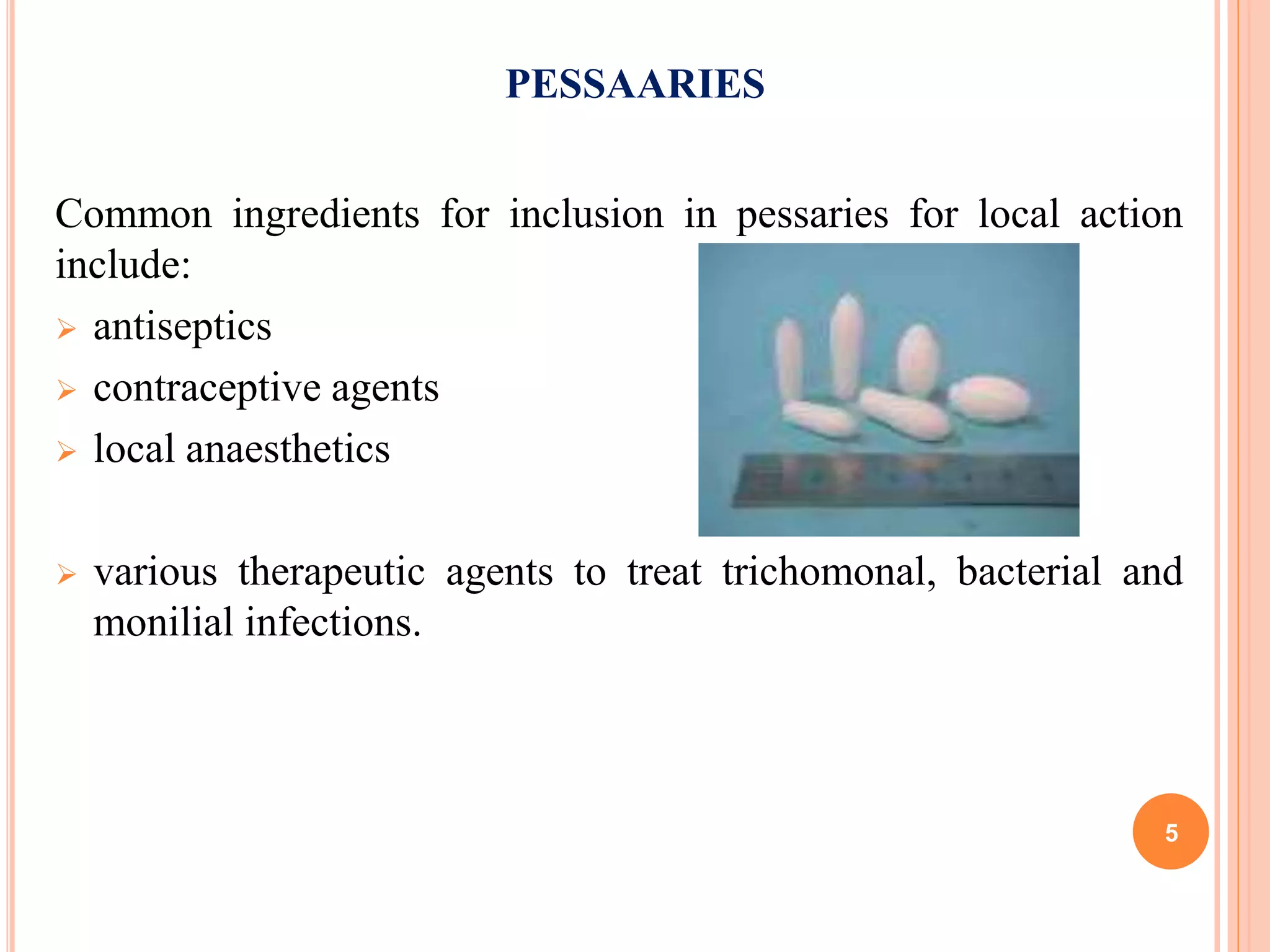 Suppositories and pessaries | PPTX