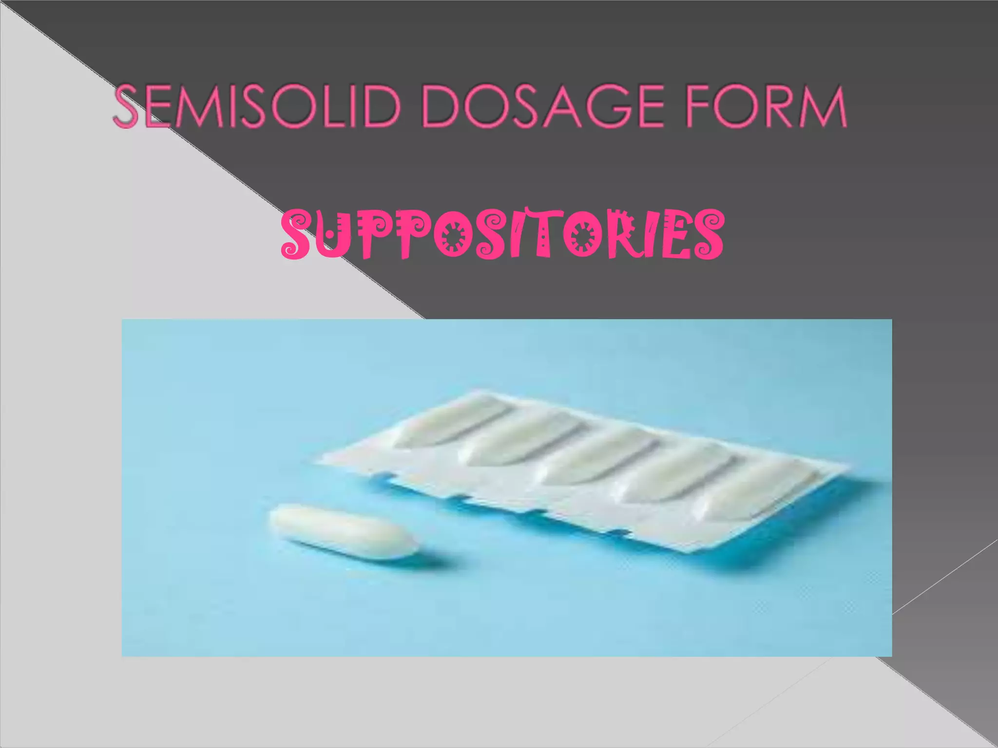 Suppositories and pessaries | PDF