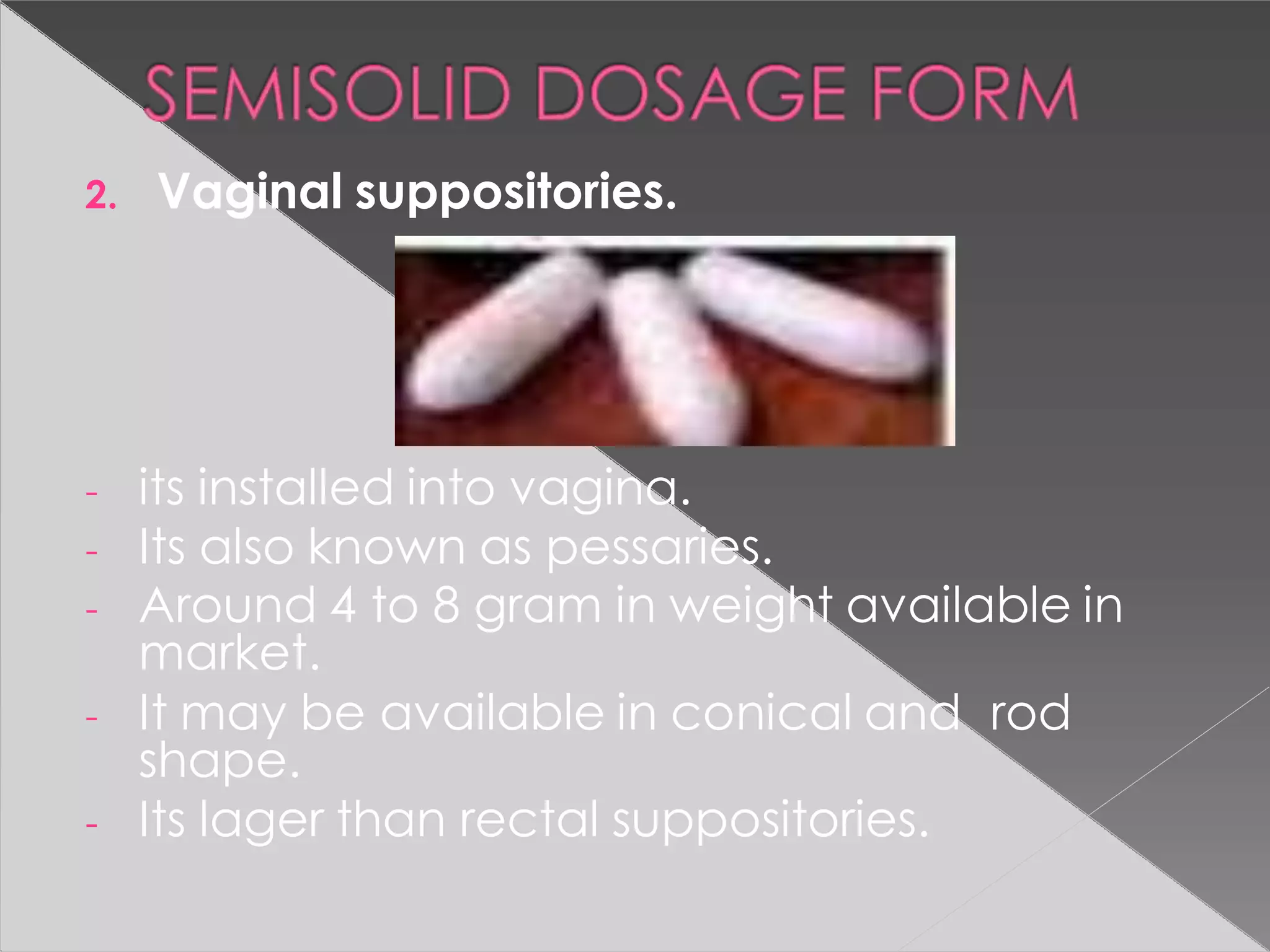 Suppositories and pessaries | PDF