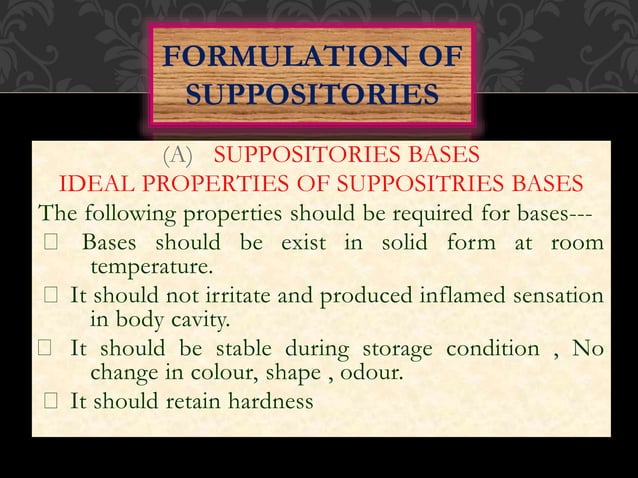 Suppository | PPT