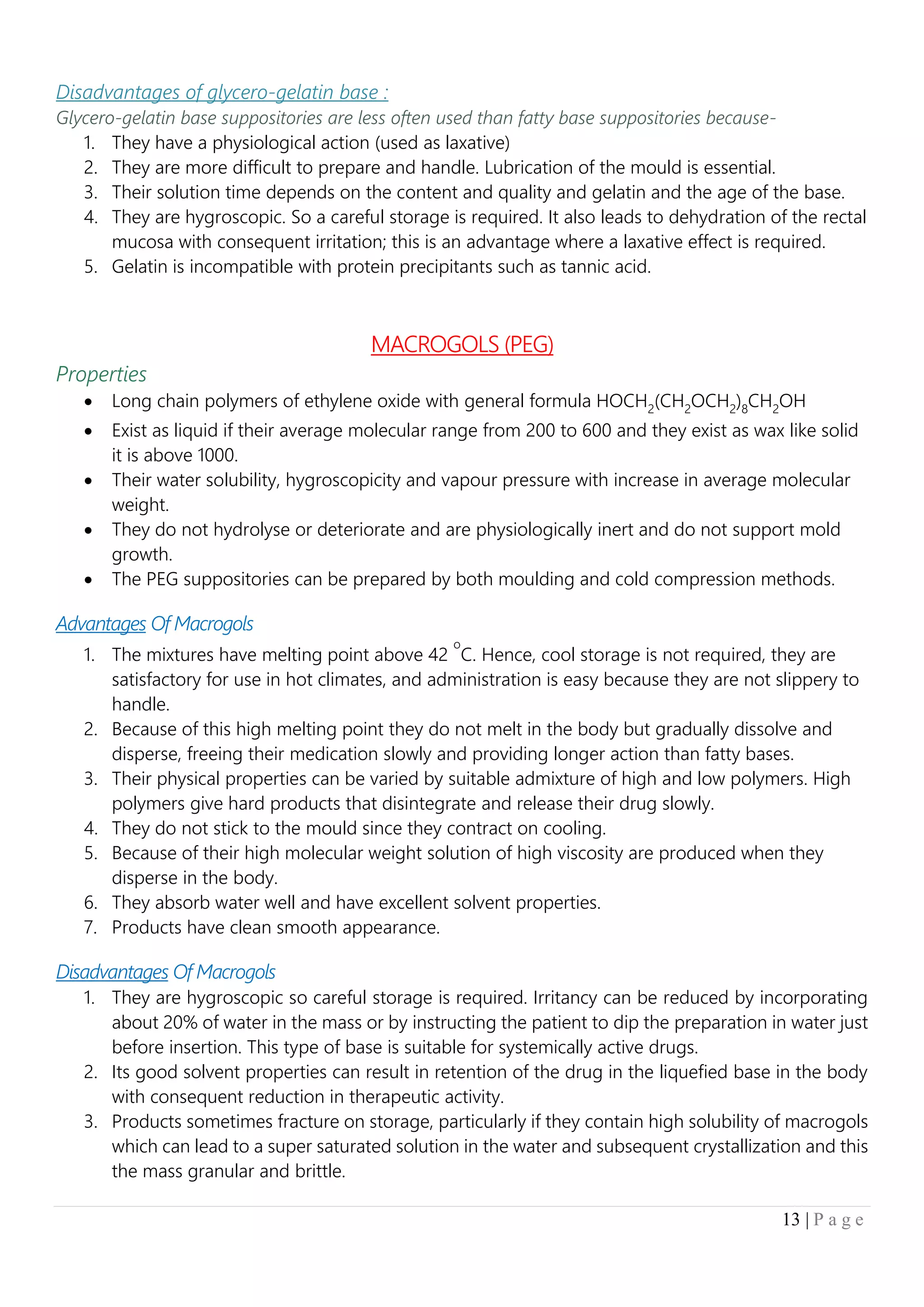 Suppository - Types & Formulation | PDF