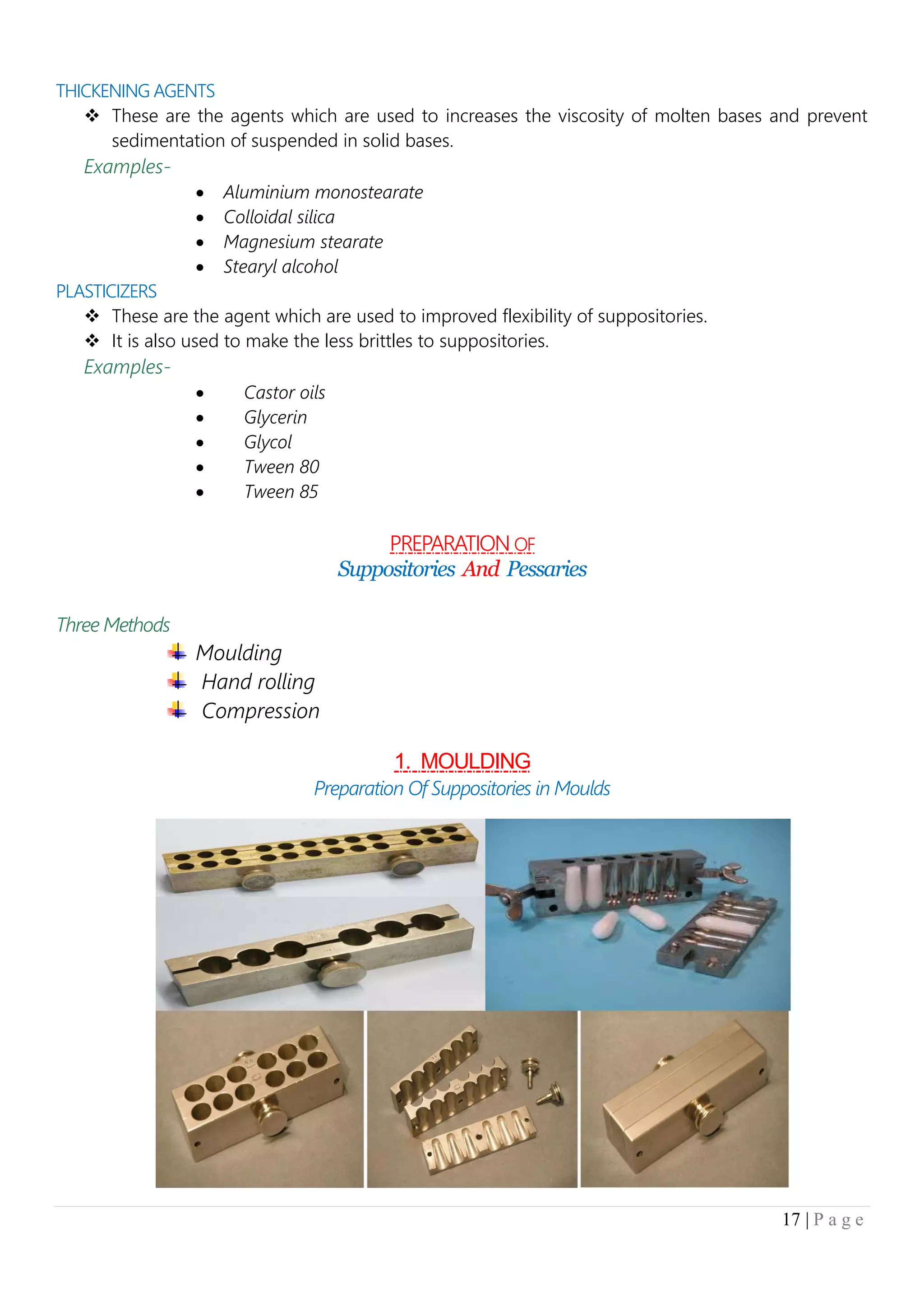Suppository - Types & Formulation | PDF