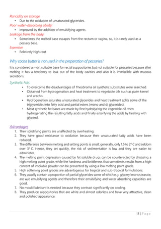 Suppository - Types & Formulation | PDF