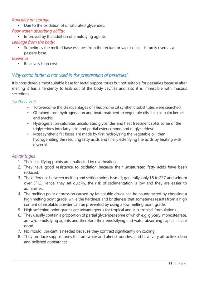 Suppository - Types & Formulation | PDF