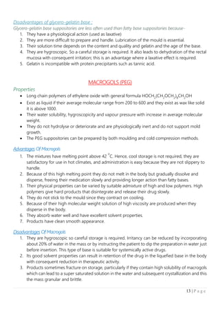 Suppository - Types & Formulation | PDF