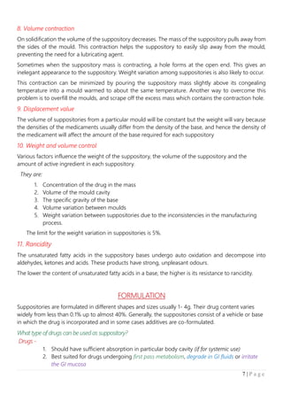 Suppository - Types & Formulation | PDF