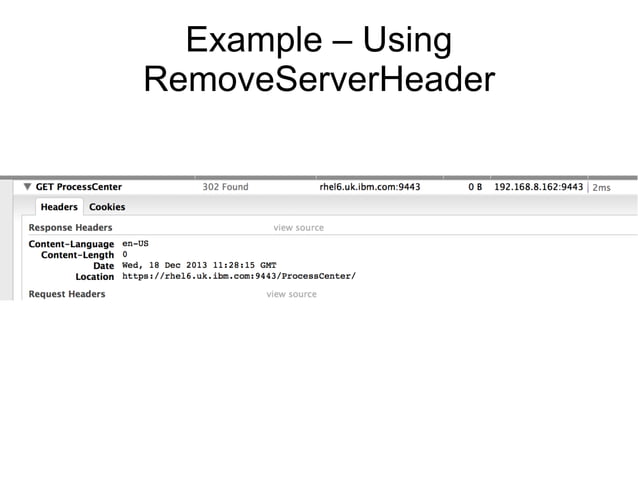 Suppressing http headers from web sphere application server | PDF