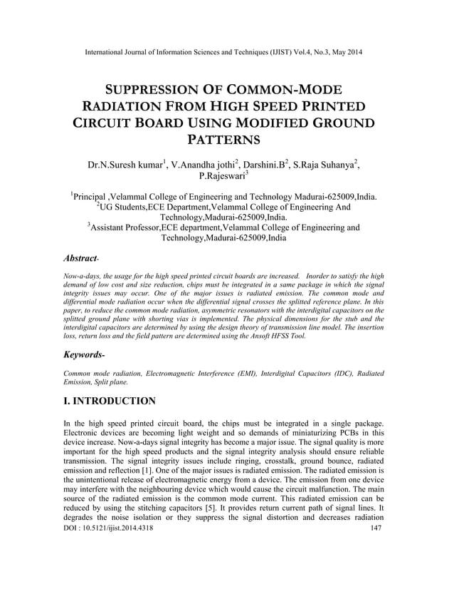 Suppression of common mode | PDF