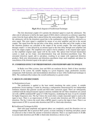 Suppression of nonlinearity induced distortions in radio over fiber links | PDF