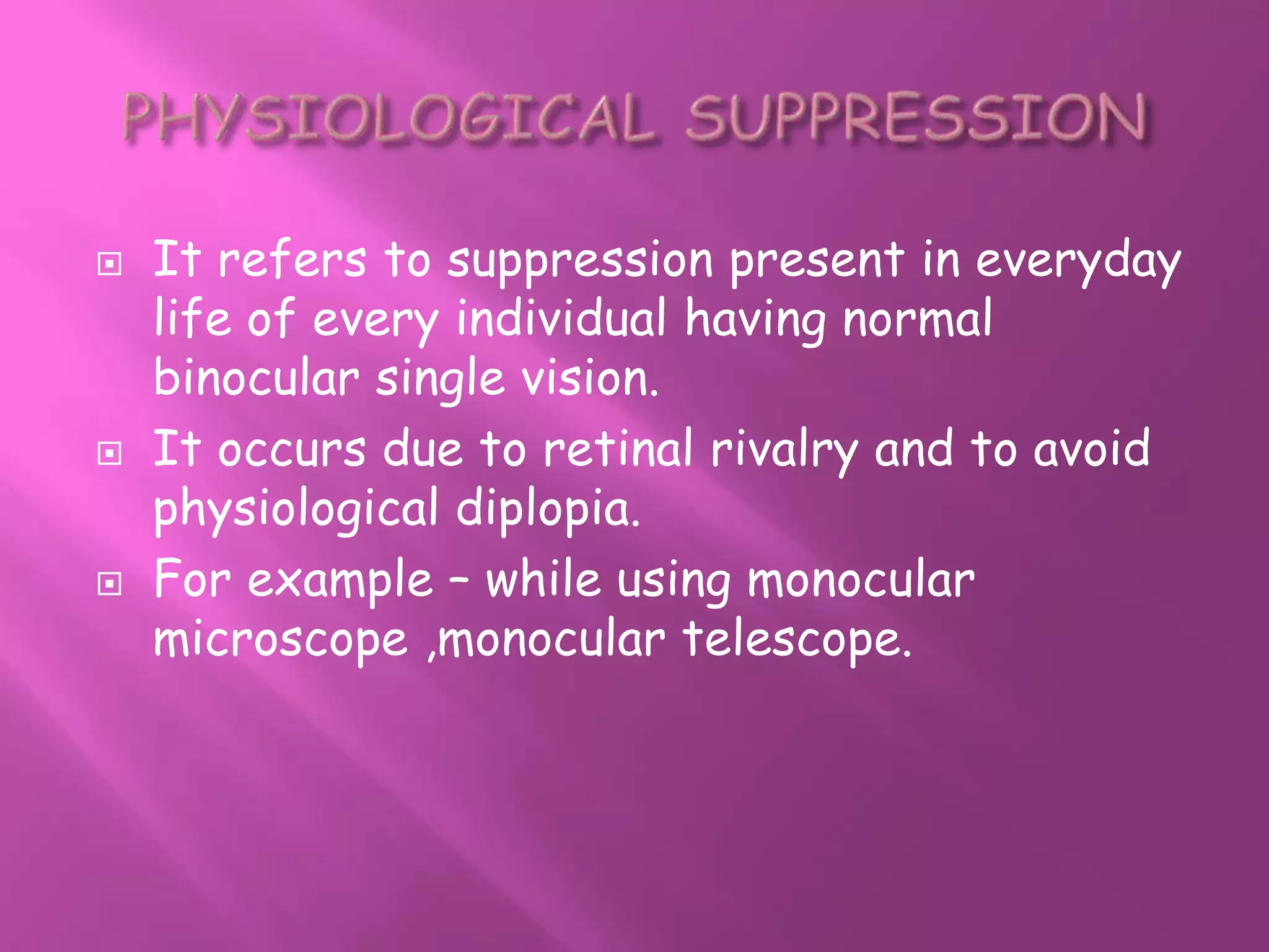 Suppression third yr arya | PPT