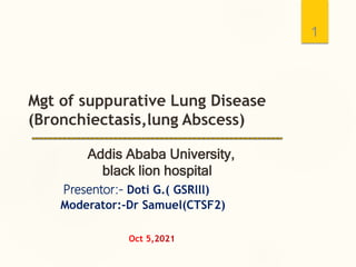 Suppurative lung disease.ppt