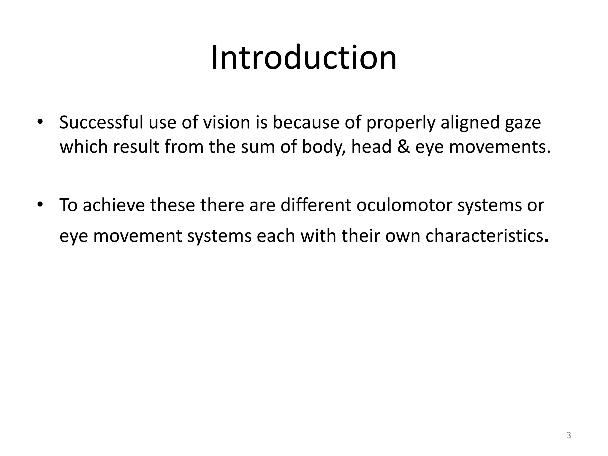 Supra nuclear eye movements | PPT