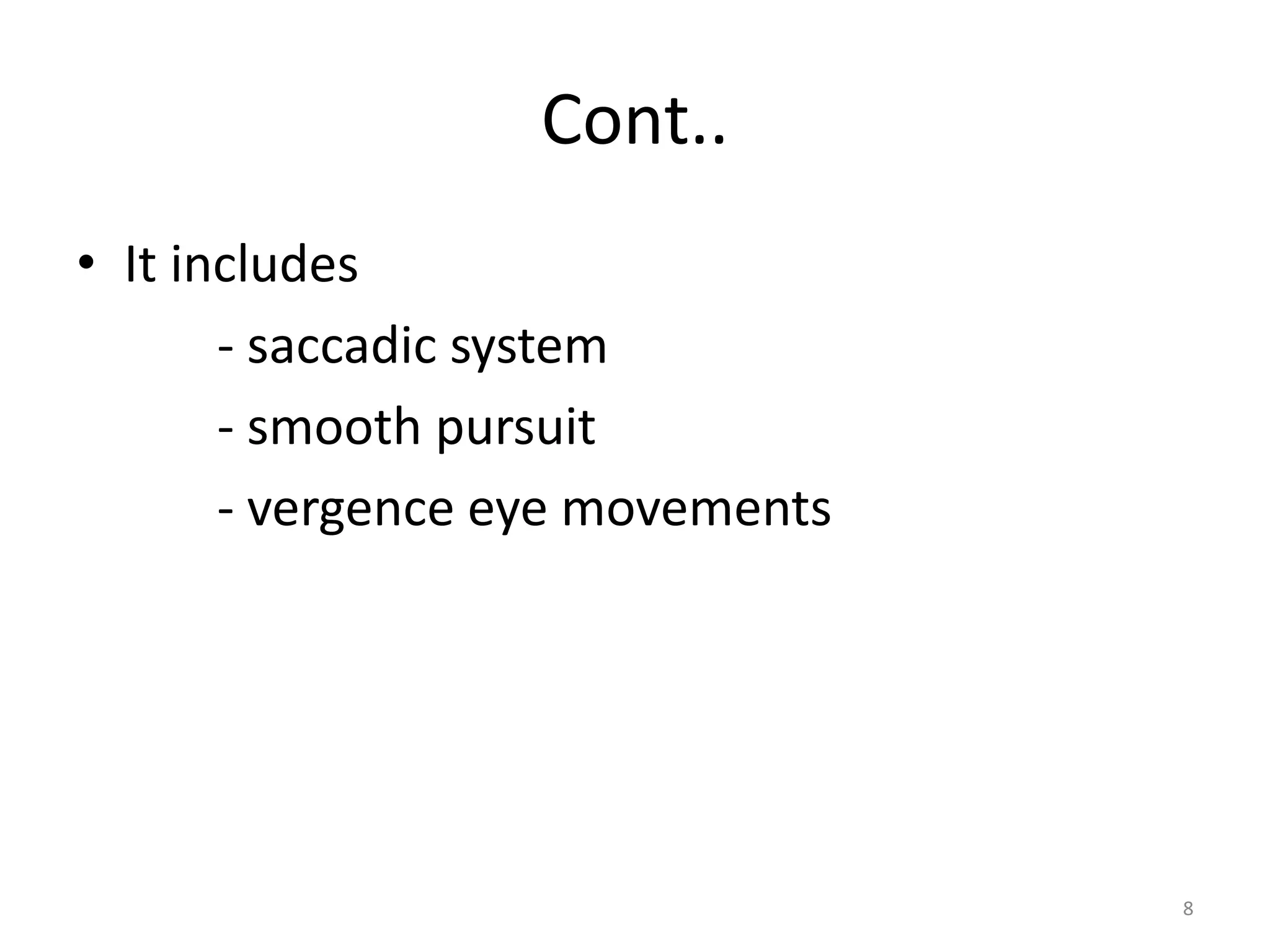 Supra nuclear eye movements | PPTX