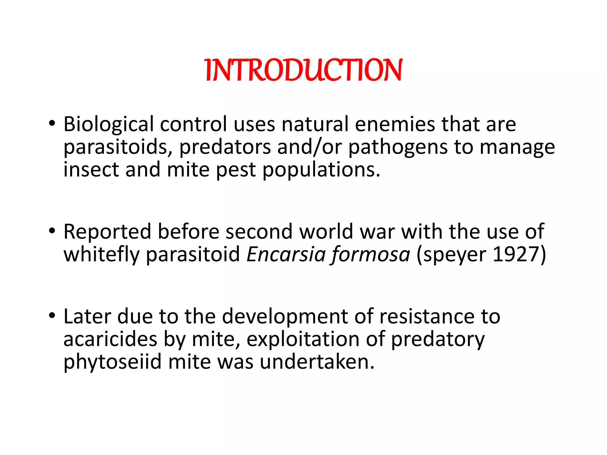 biocontrol of greenhouse or glasshouse pests | PPT