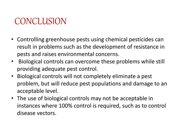 biocontrol of greenhouse or glasshouse pests | PPT