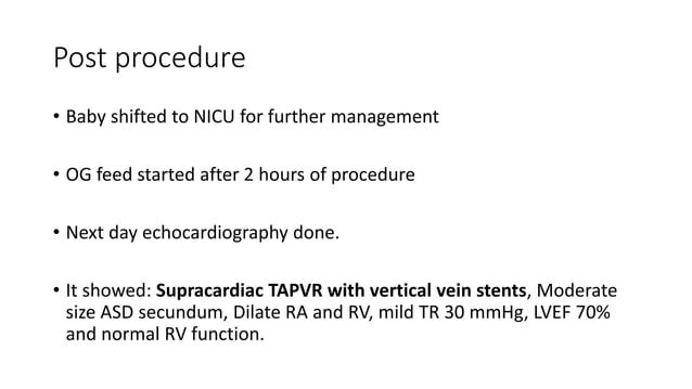 Supracardiac TAPVR with obstructive.pptx