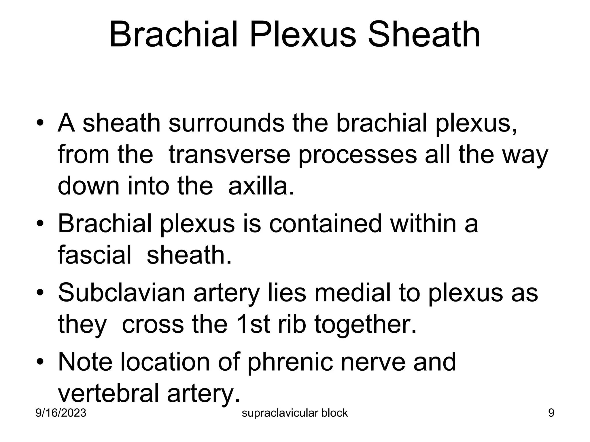 supra clavicular block.ppt