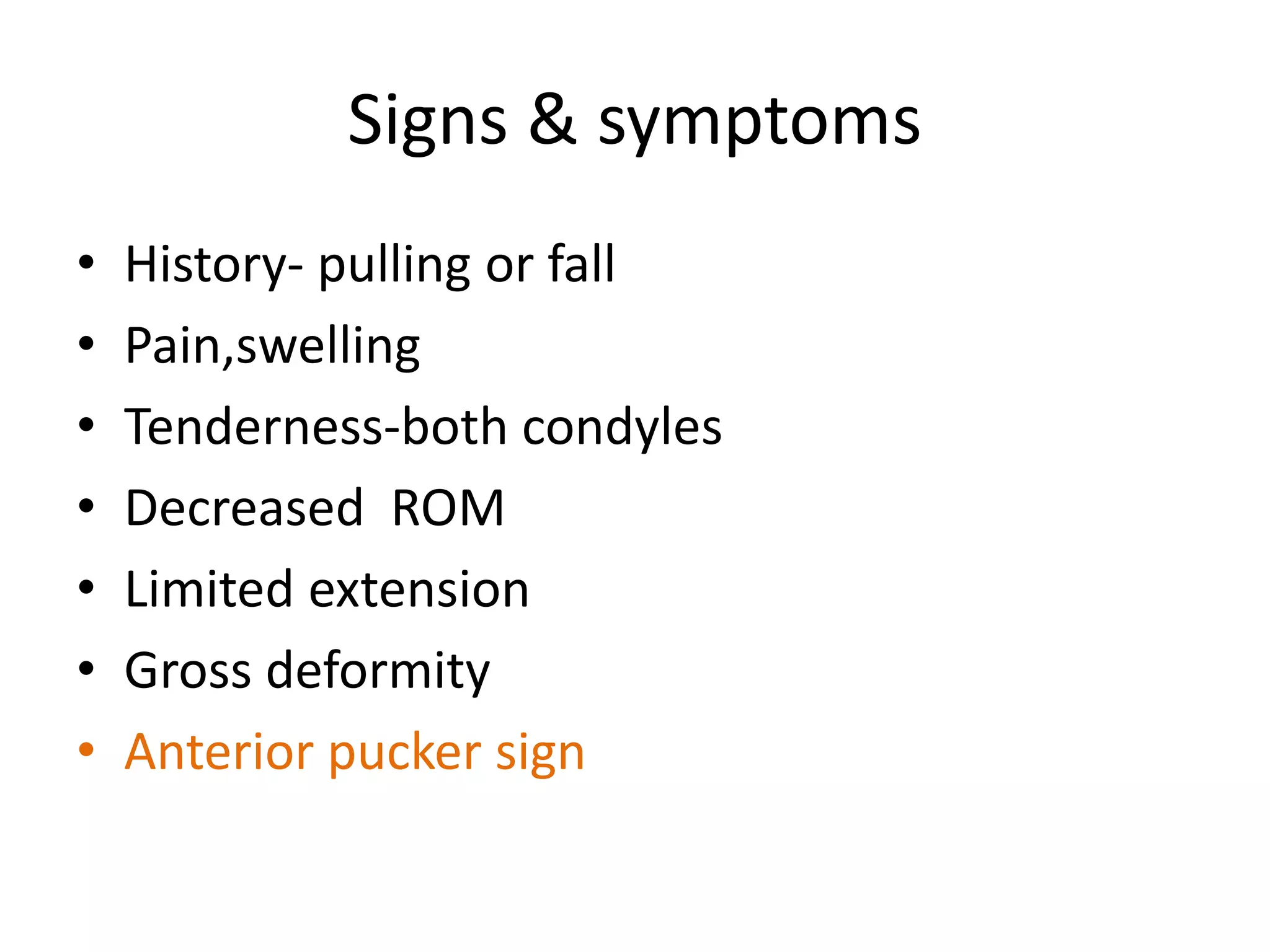 Supracondylar fractures humerus | PPTX