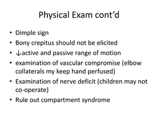 Supracondylar fractures in children | PPTX