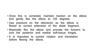 Supracondylar humerus fracture percutaneous pinning video demo | PPTX