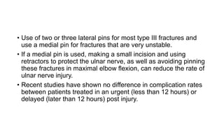 Supracondylar humerus fracture percutaneous pinning video demo | PPT