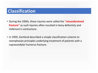Supracondylar humerus fracture & complication for MBBS students | PPTX