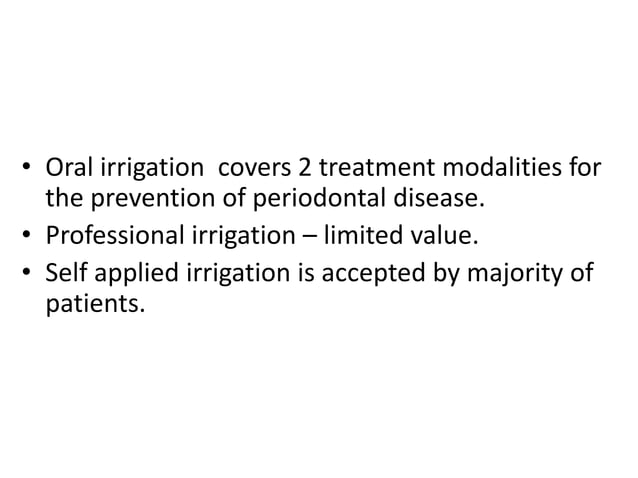 Supragingival and Subgingival Irrigation.pptx